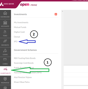 Apply IPO through Axis Internet Banking [ASBA] - AstroIPO